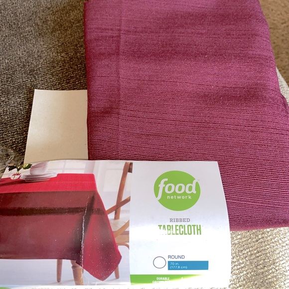 Food Network | Dining | Merlot Round Food Network Tablecloth | Poshmark